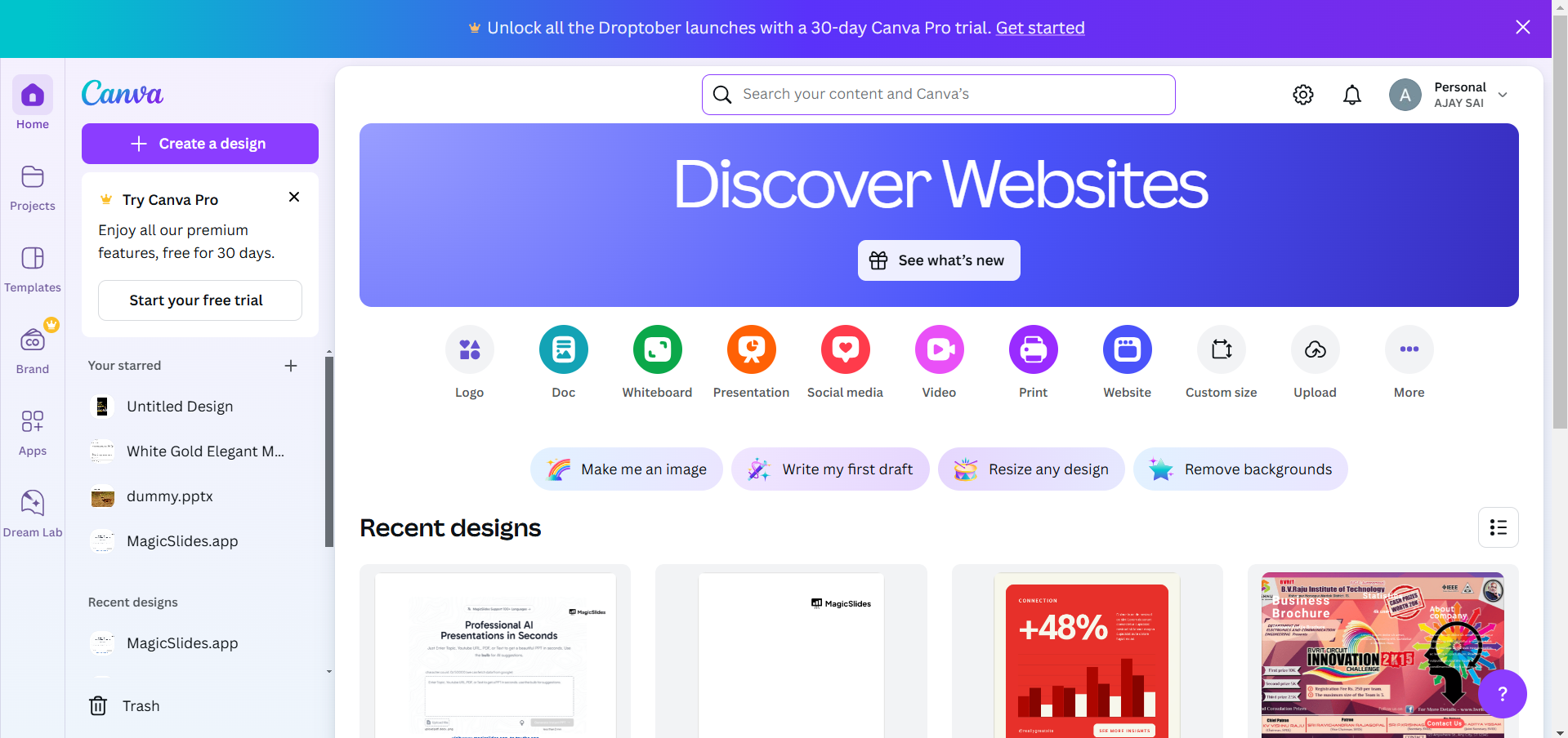 How to get Ruler in Canva
