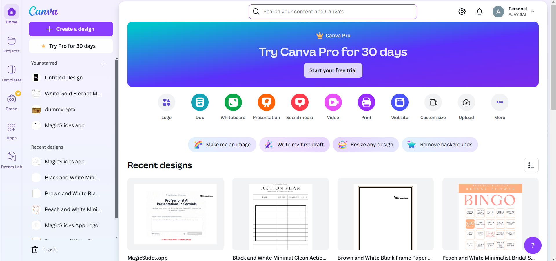 How to have two Effects on Canva