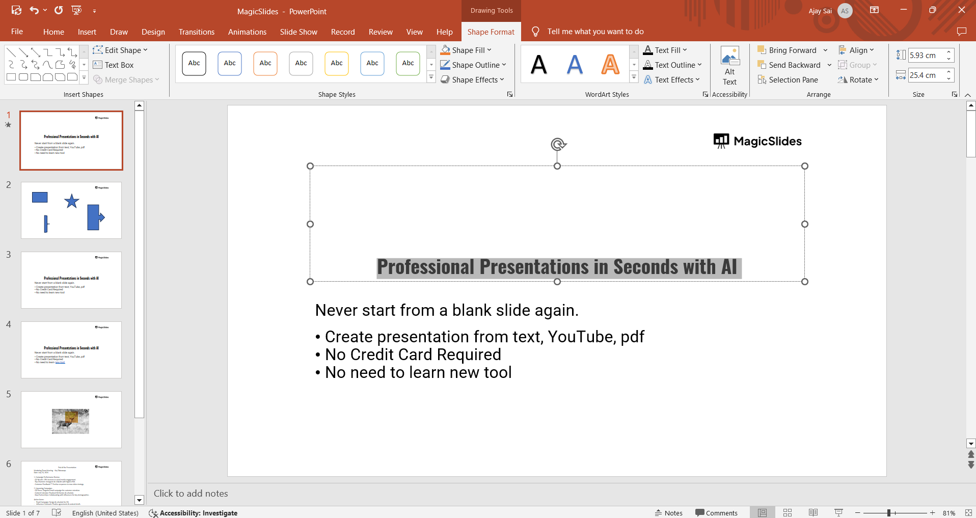 How to make text Transparent in PowerPoint