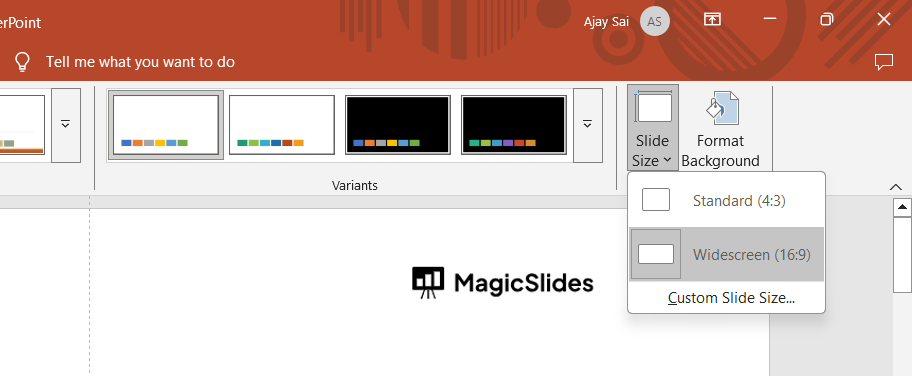 What Is the Paper Size Name for a PowerPoint Slide?
